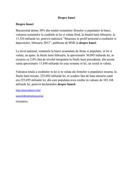 Credite nevoi personale | PDF