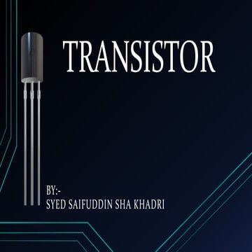 TRANSISTOR.pptx | Chemistry | Science