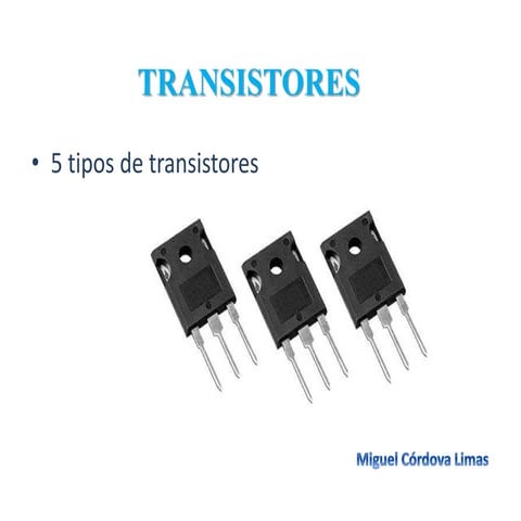 Transistores | PPTX