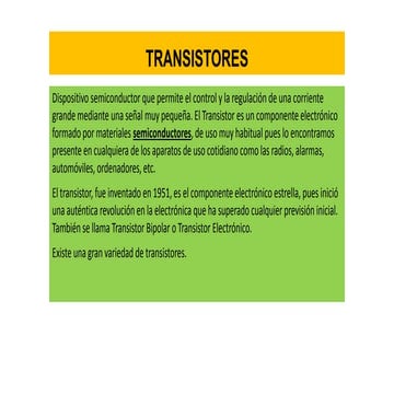 Transistores | PPTX
