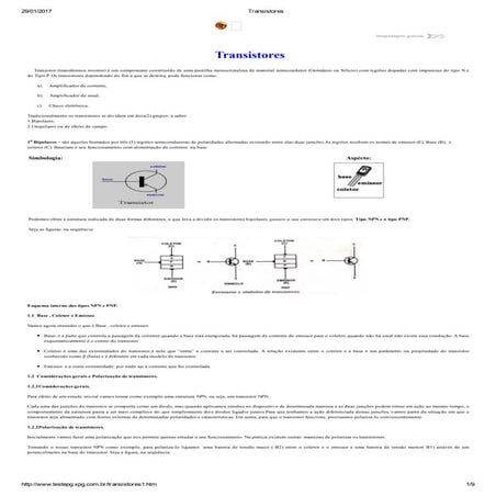 Transistores | PDF