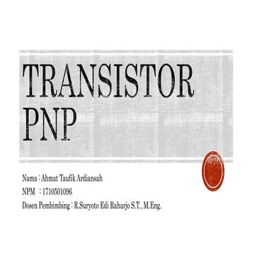 Transistor PNP | PPT
