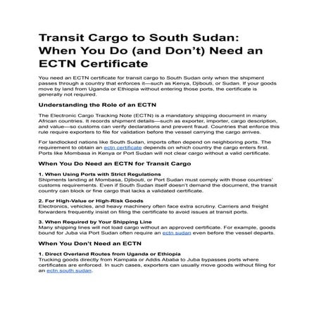 Transit Cargo to South Sudan_ When You Do (and Don’t) Need an ECTN Certificate.pdf