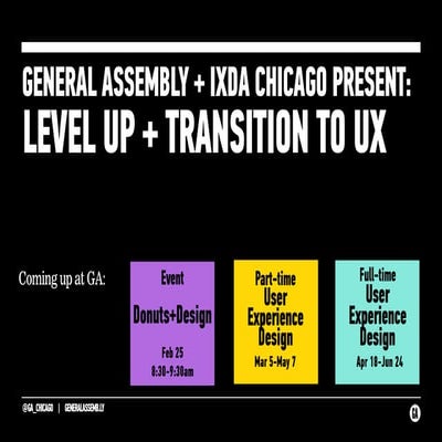 Transition to UX: Panel of Local UX Leaders Hosted by IxDA Chicago and ...