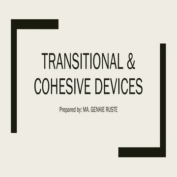 Transitional devices | PPTX