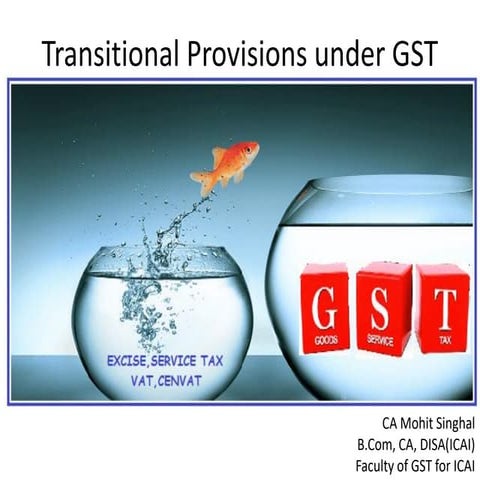 Transitional provisions under GST | PPT