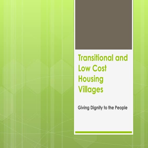 Transitional Village Presentation | PPT