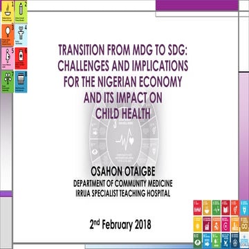 8 Millennium Development Goals (MDG) | PPTX