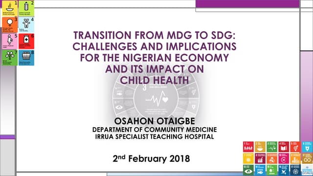 8 Millennium Development Goals (MDG) | PPTX