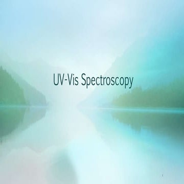 Transition in ultraviolet and visible light | PPTX