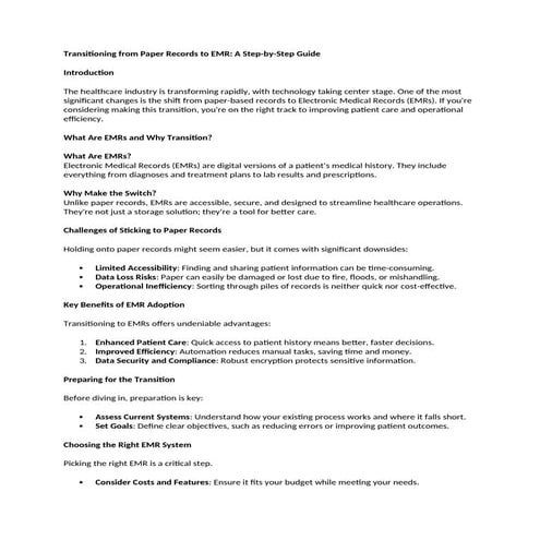 Transitioning from Paper Records to EMR1.docx