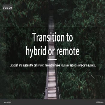 Make your transition to hybrid or remote work long-term | PDF
