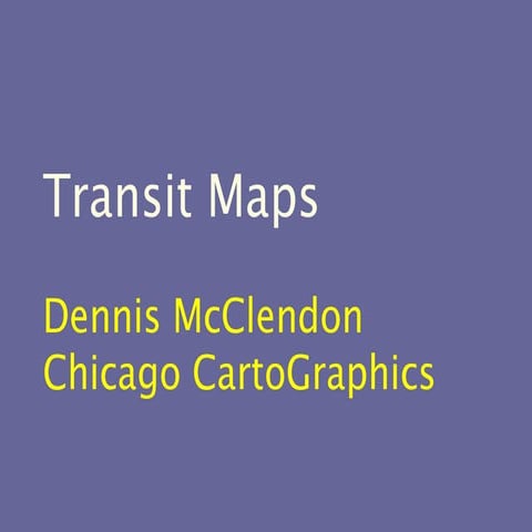 Transit map design | PPT