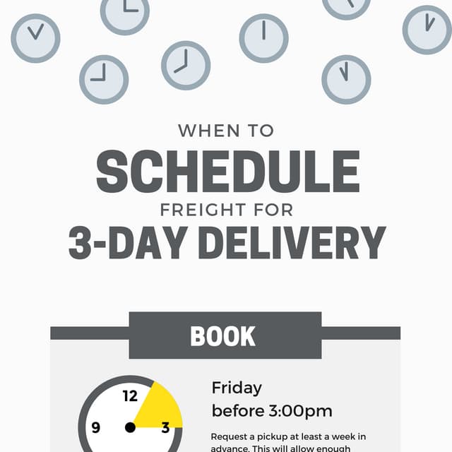 When to Schedule Freight for a Smooth 3-Day Delivery | PDF