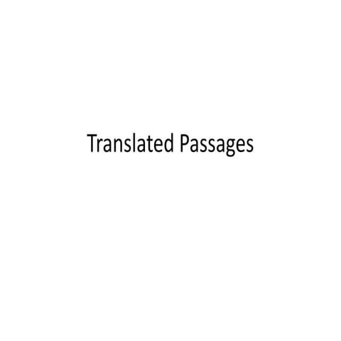 Translated passages | PPTX | Islam | Religion & Spirituality