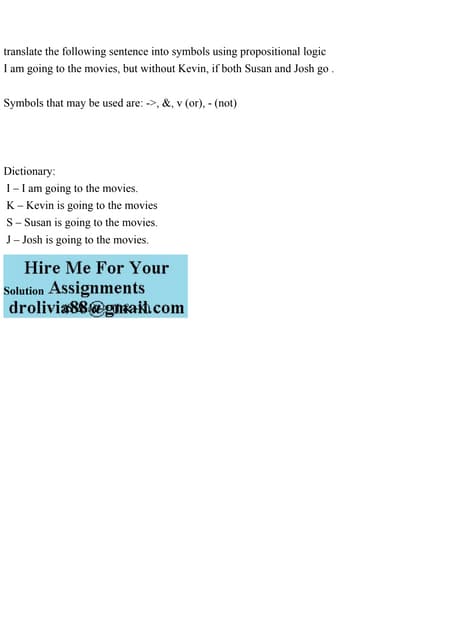 Translate Statement Into A Logical Expression In Three Differentwayspdf