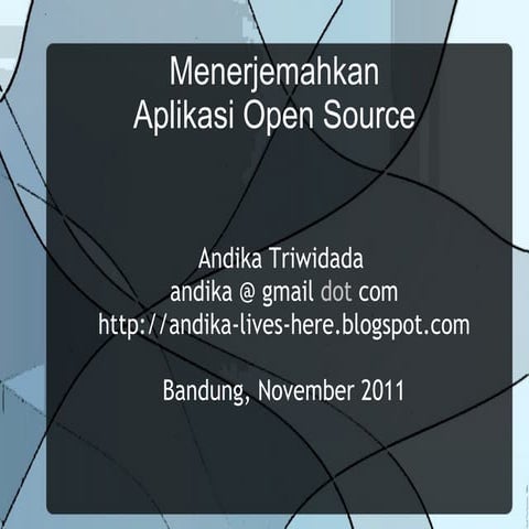 Translating Open Source Application Ppt
