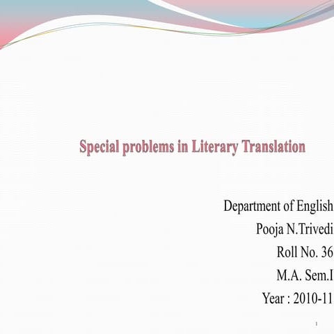 Translation | PPT | Science