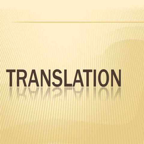 Translation | PPT