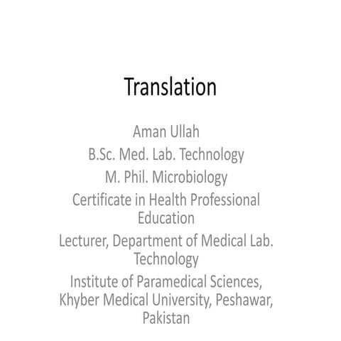 Translation | PPTX