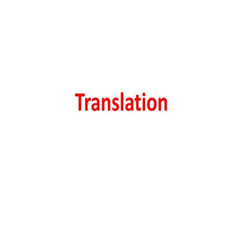 Translation | PPTX