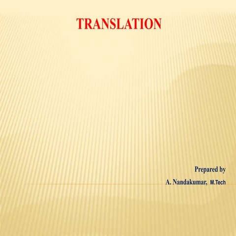 Translation | PPTX