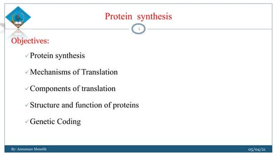 Protein Synthesis Essay | PDF | Chemistry | Science