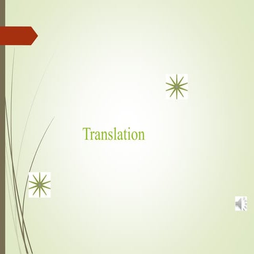 Definitions of translation studies in English | PPTX