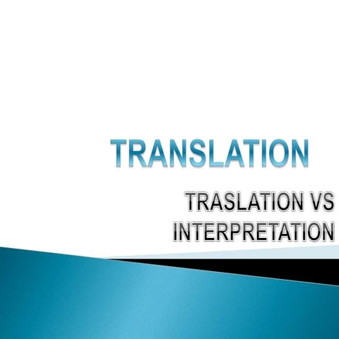 Translation | PPT