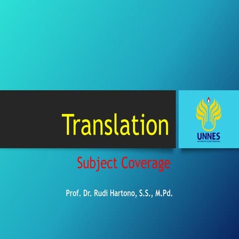 Translation coverage | PPTX