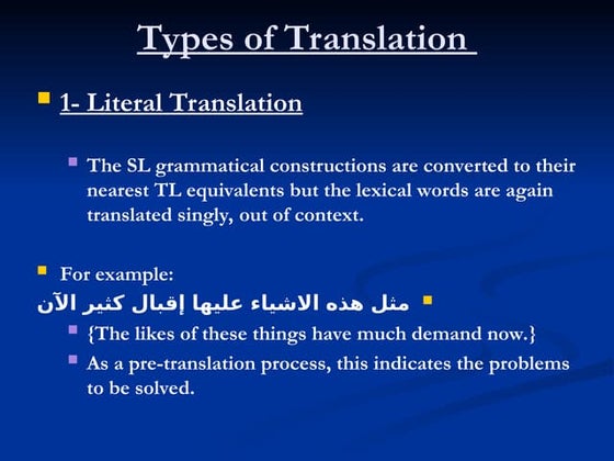 Methods Of Translation | PPT