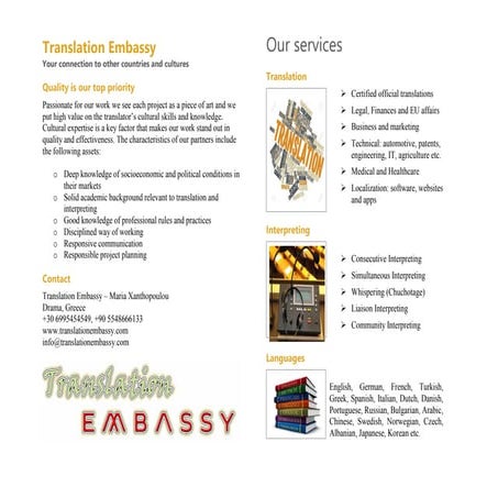 Translation embassy brochure | PDF