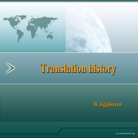 Translation history | PPT