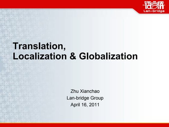 Localization & contextualization | PPT