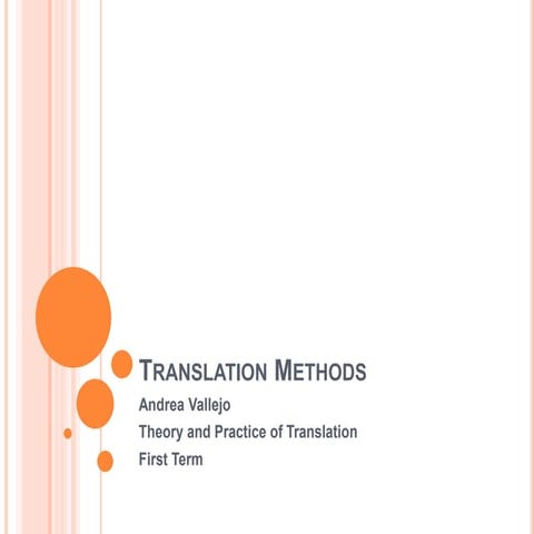 Translation methods | PPT