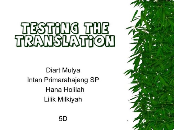 Stages of translation by Ami Sojitra | PPT