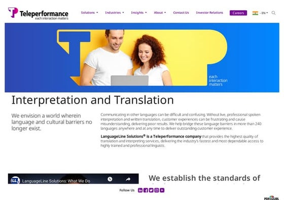 LanguageLine Solutions Enterprise Brochure | PDF