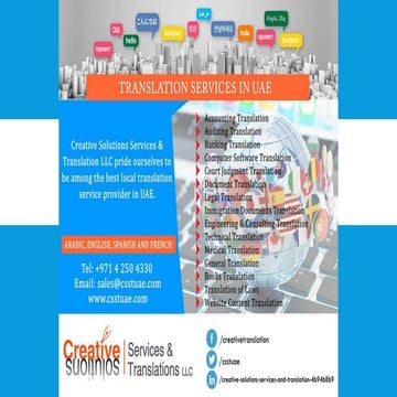 Translation services in uae | PPT