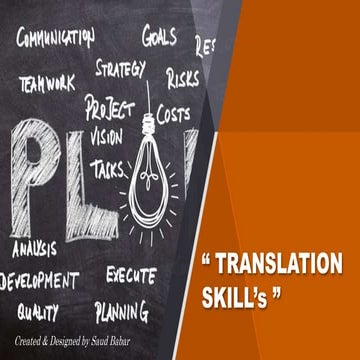 TRANSLATION sKILLS.pptx | Programming Languages | Computing