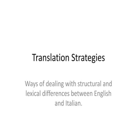 Translation Strategies.ppt