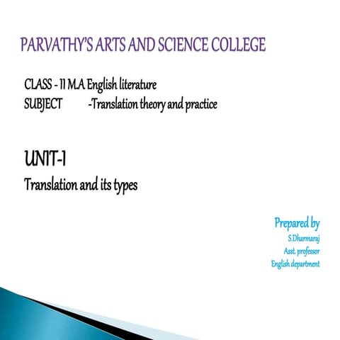 TRANSLATION AND INTERPRETATION | DOCX