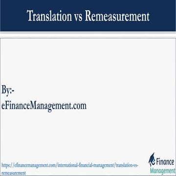 Translation vs Remeasurement | PPTX