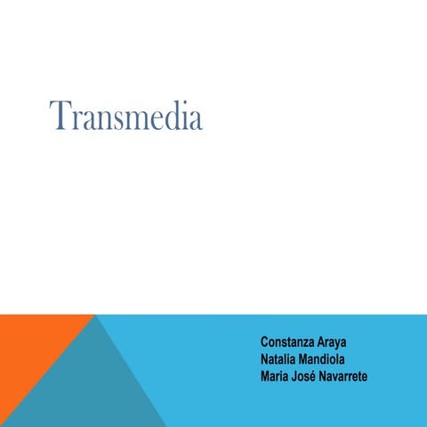 Narrativa transmedia | PPTX
