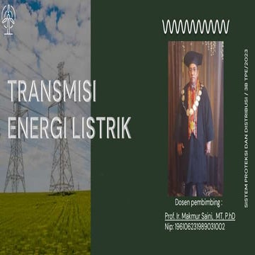 TRANSMISI SISTEM TENAGA LISTRIK 150 KV | PPTX