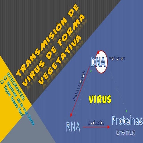 Transmisión de virus de forma vegetativa | PPTX
