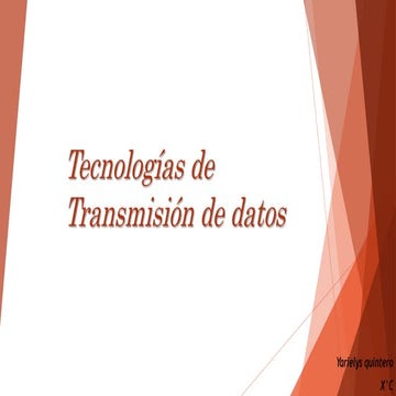 Tecnología de transmisión de datos | PPTX