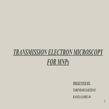Transmission Electron Microscopy TEM.pptx