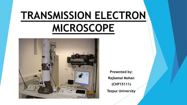 transmission Electron Microscopy (Tem) | PPTX
