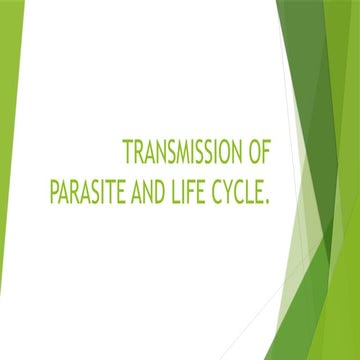 Comprehensive Overview of Parasite Transmission and Life Cycles in ...