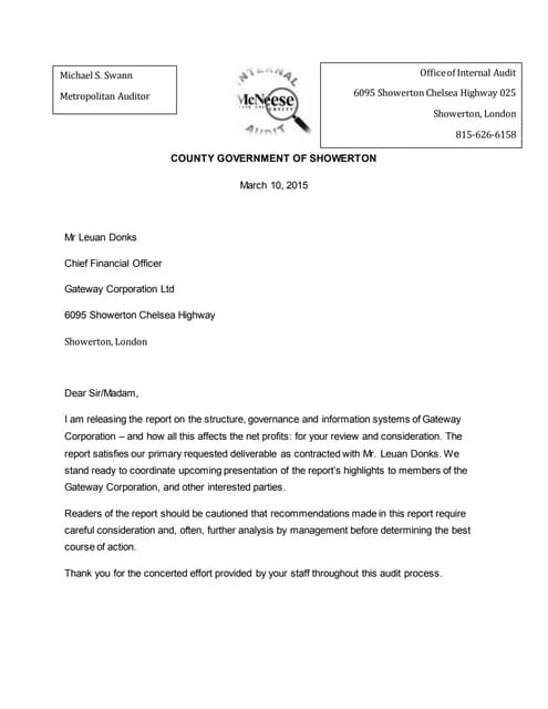 Letter Of Transmittal Pdf